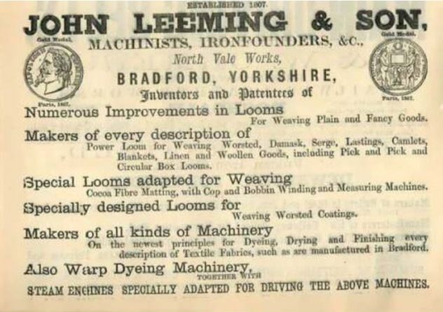 John Leeming Advert - Undercliffe Cemetery